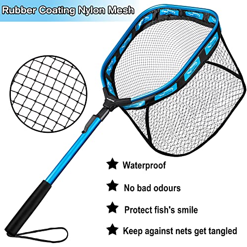 Snapklik.com : Floating Fishing Net For Steelhead, Salmon, Fly, Kayak ...