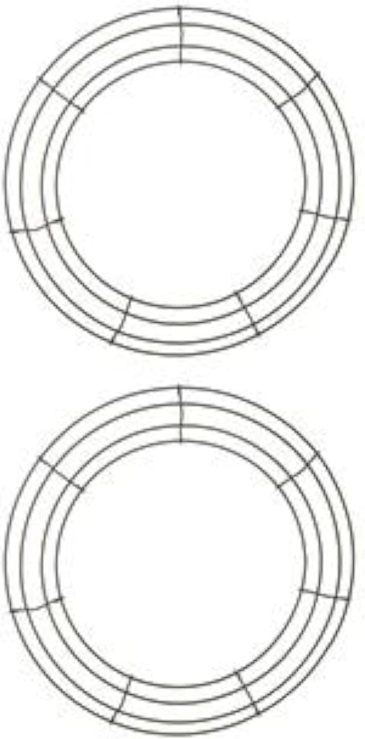 Amazon.com: Sumind 2 Pack Wire Wreath Frames Green Christmas Metal ...