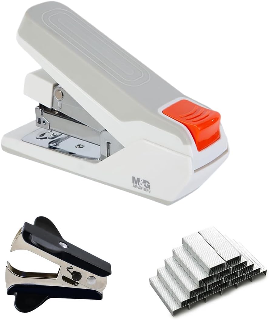 Amazon.com : M&G Effortless Desktop Stapler, 50 Sheet Capacity, One ...