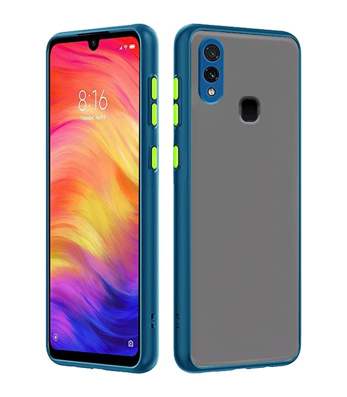Mobile Translucent Hybrid Vivo Back Case Cover | Smoked Matte Back ...