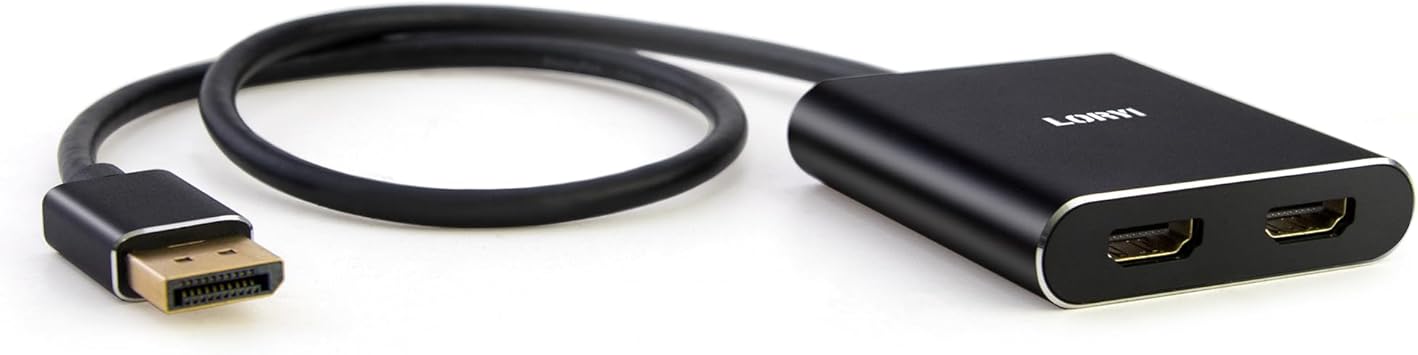 Amazon.com: Displayport to Dual HDMI Splitter,4K 60Hz Multi-Monitor ...