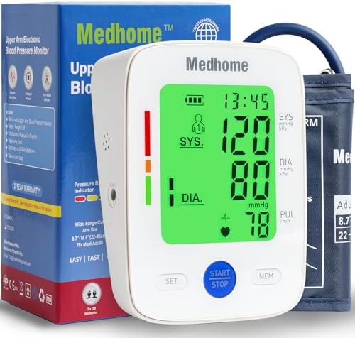Amazon.com: Medhome Blood Pressure Monitor, Adjustable Digital BP Cuff ...