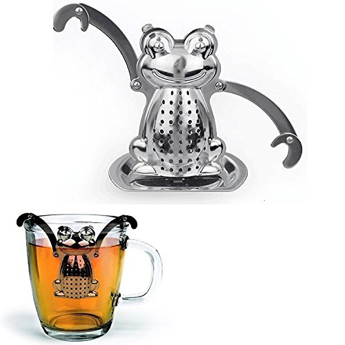 Buy Stainless Steel Tea Infuser & Drip Tray Cute Frog Shape Tea ...
