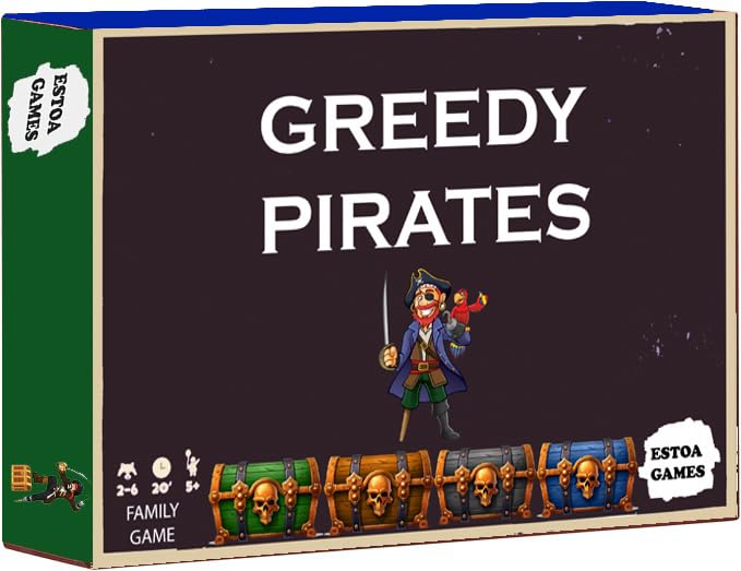 ESTOA Greedy Pirates Board Games kids, Fun for Family Game Night, Kids ...