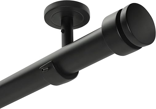 Amazon.com: Ceiling Curtain Rod, Adjustable Ceiling Mounted Curtain ...