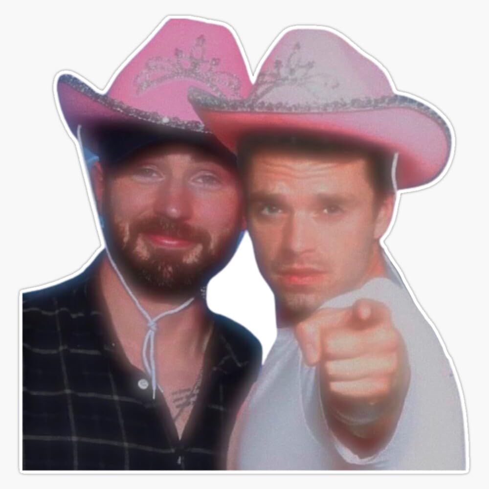Amazon.com: Chris Evans & Sebastian Stan Sticker Bumper Sticker Vinyl ...