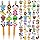 SYOZPXY 50Pcs Pencil Toppers Bulk for Kid, Cute Pencil Clip Charms ...
