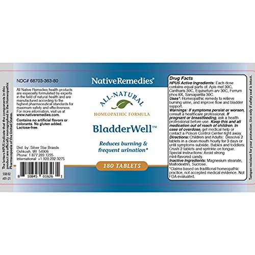 Snapklik.com : BladderWell Tablets - Natural Homeopathic Formula For ...