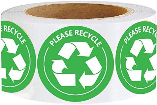 Amazon.com: Pop Resin 1.5" Inch Recycle Logo Stickers Round Recycling ...