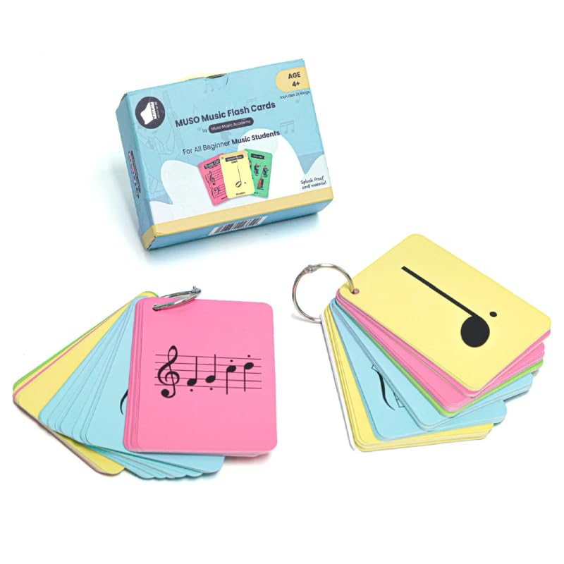 Amazon.com: US 2.0 MUSO Music Flash Cards for Beginner Music Students ...