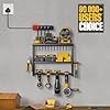 Amazon.com: Amoowis Power Tool Organizer with 4 Cordless Drill Holder ...