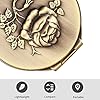 Amazon.com: Goshentech Retro Metal Compact Mirror Travel Portable ...