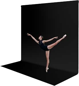 Amazon.com : LimoStudio 10 x 10 feet Dark Black Photo Backdrop Background Screen, Pure Seamless ...