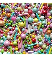 Amazon.com: Edible Red Sugar Pearls Candy Sprinkles 120G/ 4.23Ounce ...