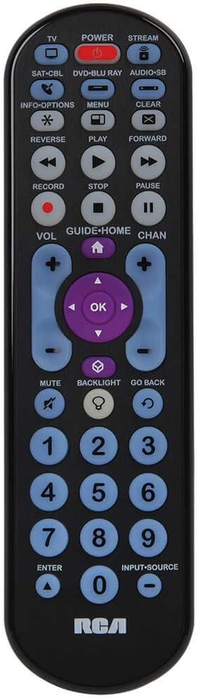 Amazon.com : RCA RCRBB05BHE 5-Device Universal Remote Control ...
