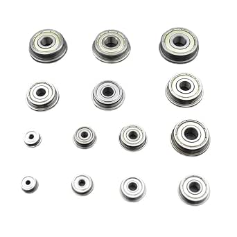 Amazon.com: 10pcs Flanged Bearings Bore 2mm 3mm 4mm 5mm 6mm 7mm 8mm 9mm ...