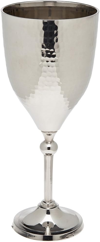 Amazon.com | Godinger Hammered Water Goblet: Goblets & Chalices