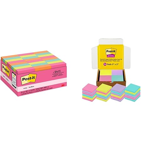 Amazon.com : Post-it Mini Notes, 1.5x2 in, 24 Pads, America's #1 ...