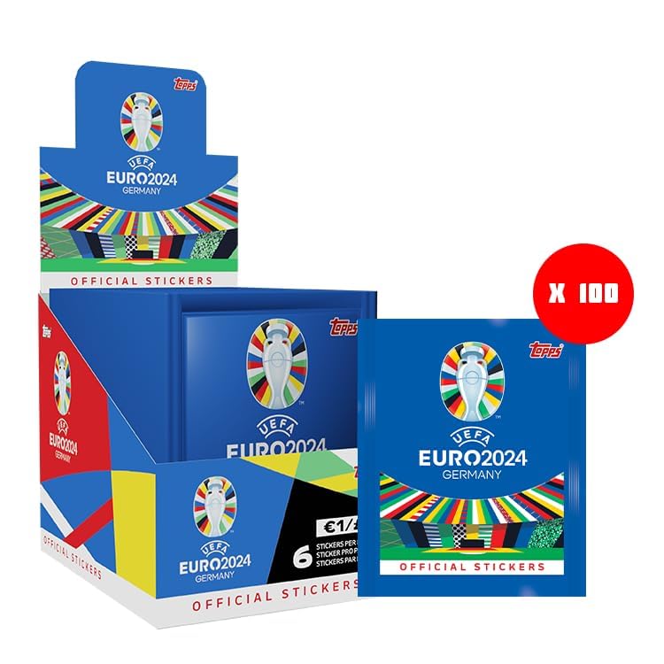 Topps Official Euro 2024 Sticker Collection – Mega Starter Bundle ...