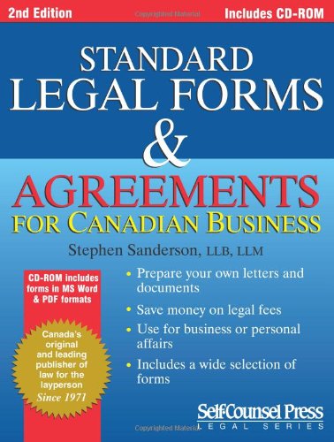 Standard Legal Forms & Agreements: Prepare your own legal documents ...