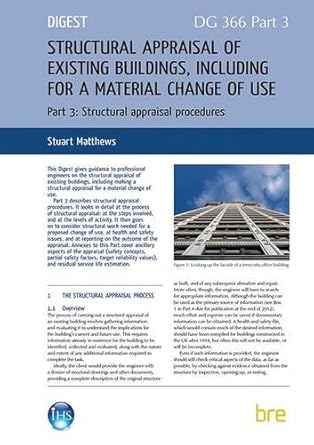 Buy Structural Appraisal Procedures (Pt. 3) (Structural Appraisal of ...