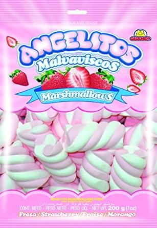 Angelitos Marshmallows, Twister Strawberry, 200g : Amazon.in: Grocery ...