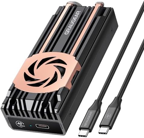 Amazon.com: ACASIS 40Gbps M.2 NVMe SSD Enclosure with Cooling Fan ...