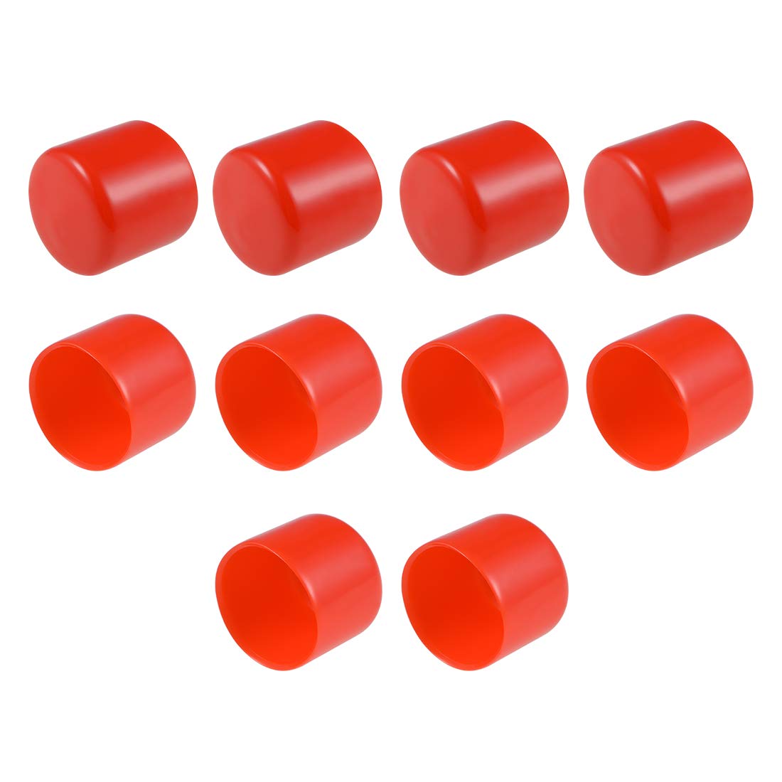 uxcell 10pcs Rubber End Caps 34mm ID Vinyl Round Tube Bolt Cap Cover ...