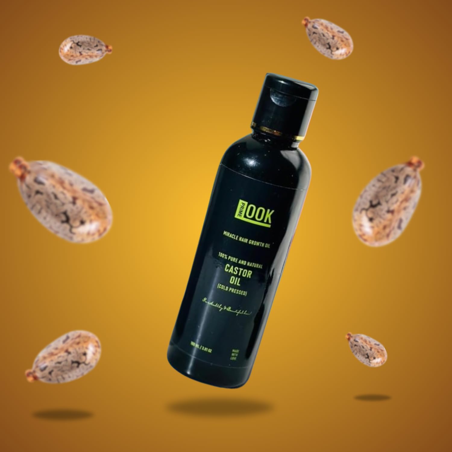 Amazon.com: Prime Look Castor Oil - Miracle Hair Growth Oil - Premium ...