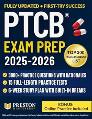 PTCB Exam Study Guide 2025-2026 - 6 Full-Length Practice Tests, PTCB ...