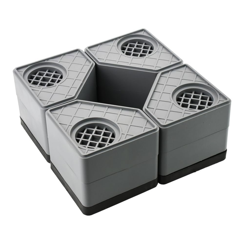 Amazon.co.jp: noter store 防振マット 4個セット 高さ調整・滑り止め・キズ防止 洗濯機・冷蔵庫・ベッド・ソファ用 簡単設置で安心サポート : 大型家電