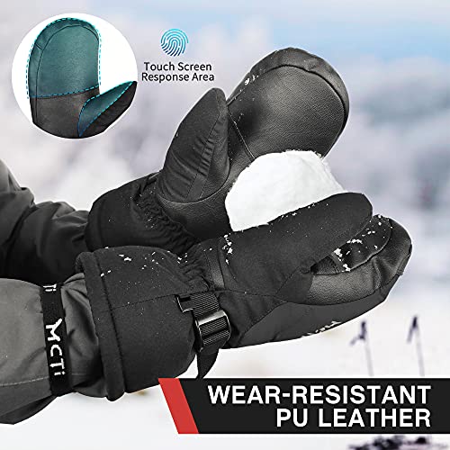 Snapklik.com : Ski Mittens Down Mittens Waterproof Touch Screen Winter ...