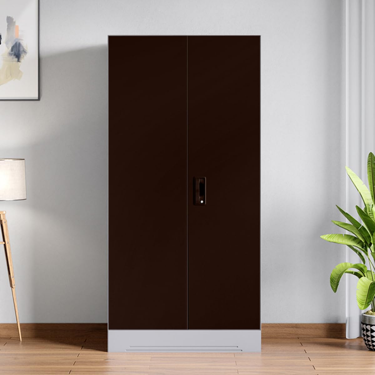 GODREJ INTERIO Almirah Slimline 2-Door Steel Almirah, Cupboard for ...