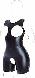 Amazon | Emoi 拘束衣 sm ボンデージ 女性 拘束グッズ キャットスーツ セクシー上着 拘束具 アダルトグッズ smグッズ 男性用 穴開き 胸開き 監禁プレイ smプレイ用 自縛 ...