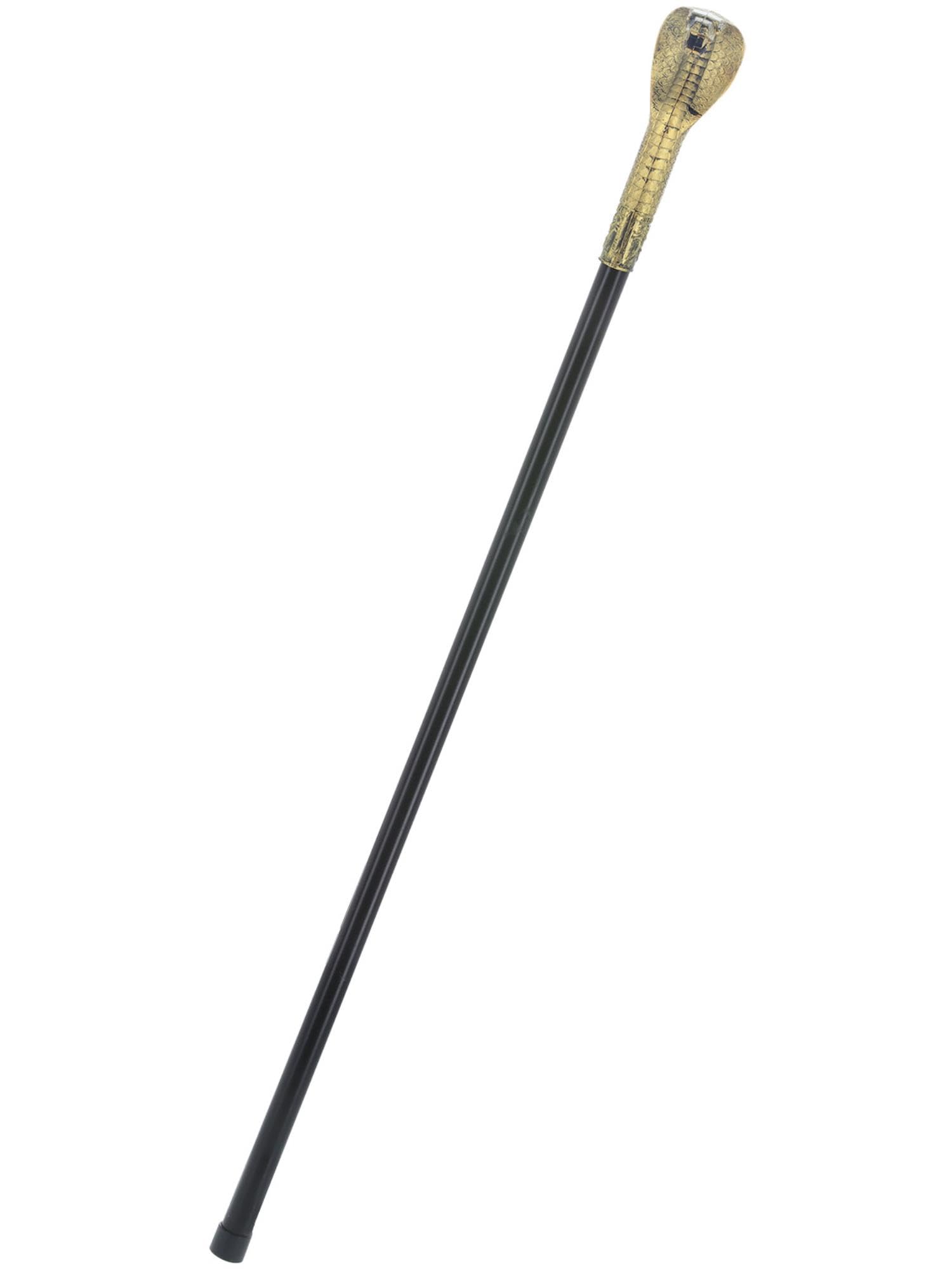 Smiffys Voodoo Walking Stick Cane, with Snake, 93cm/37in, 3pc ...