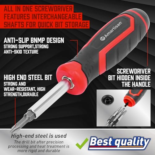 Snapklik.com : Amartisan 18-in-1 Multi-bit Screwdriver Set Tool All In ...