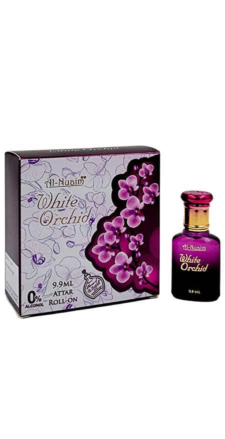 Amazon.com : Al Nuaim White Orchid Attar Perfume - 9.9ml perfume Oil ...