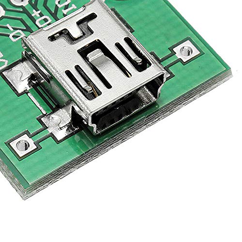 10Pcs Mini USB to Dip Female Head Mini-5P Patch to Dip 2.54Mm Adapter ...