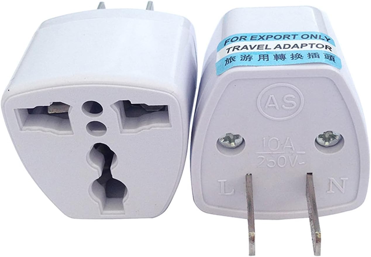 Amazon.com: Power Plug Adapter (2PCS Pack),with Grounding Pin,EU Europe ...