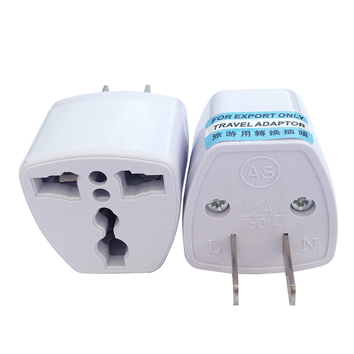 Amazon.com: Power Plug Adapter (2PCS Pack),with Grounding Pin,EU Europe ...