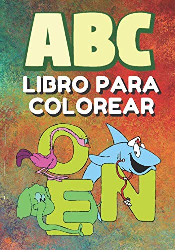 ABC libro para colorear: Diseños hermosos de animales marinos , Libro ...