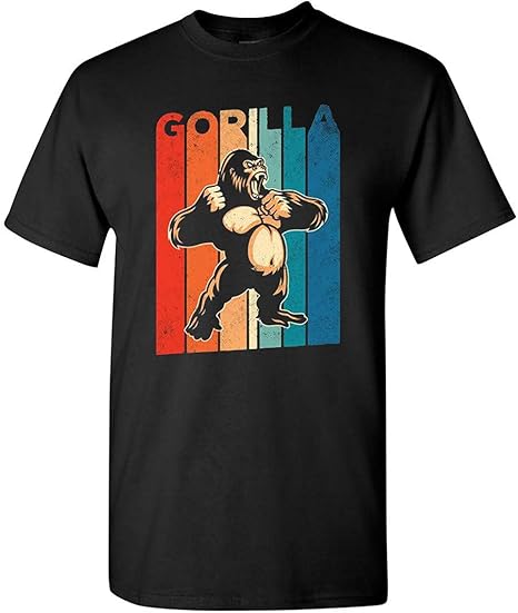 Gorilla Vintage Gorillas Funny Animals Lover t-shirt per uomo e donna ...