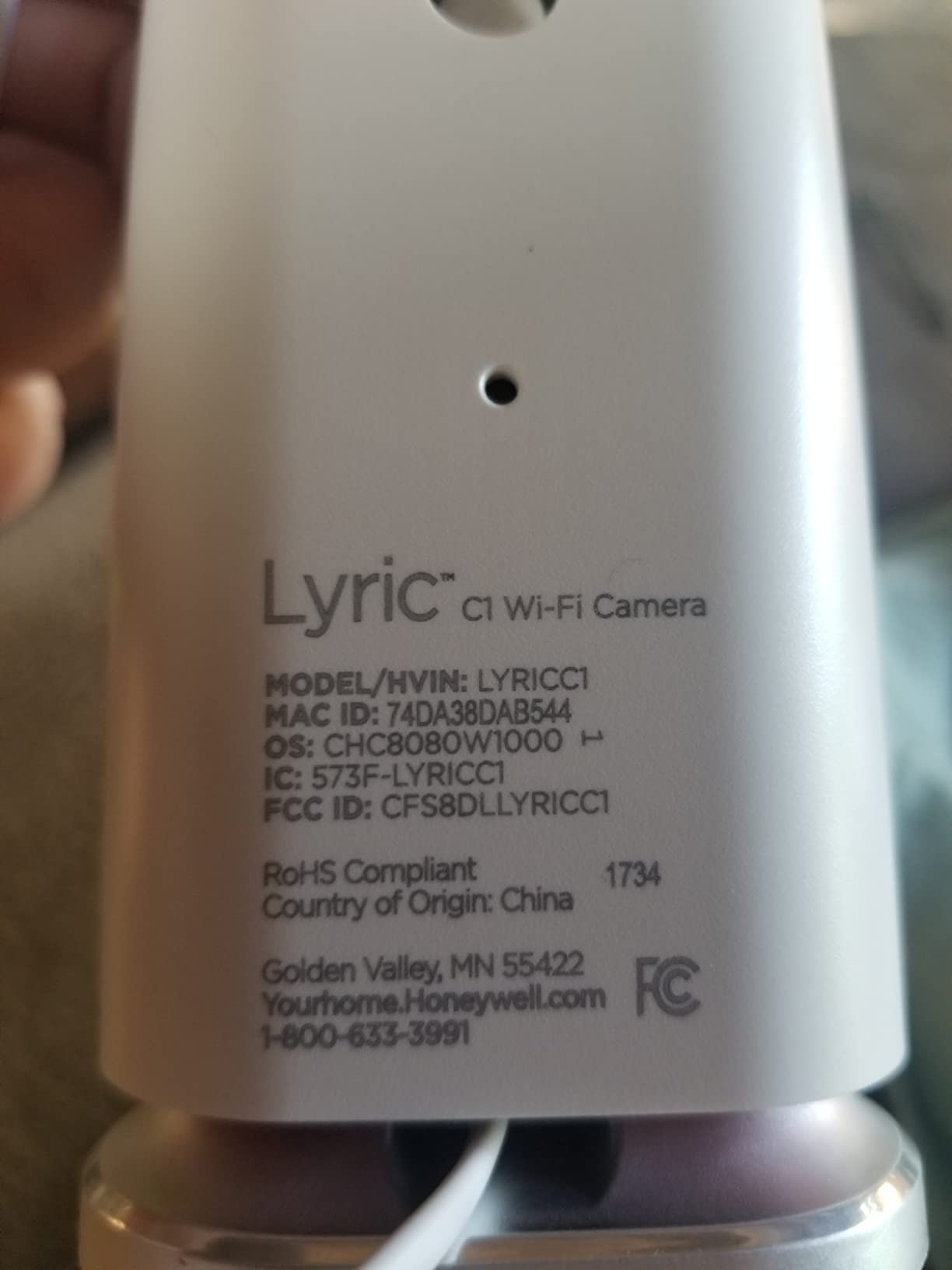 Amazon.com : IPCAM-WIC1 Entry Level Indoor Wifi HD Camera by Honeywell ...