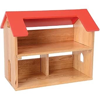 Amazon.com: Constructive Playthings Home Sweet Home Wooden Doll House ...