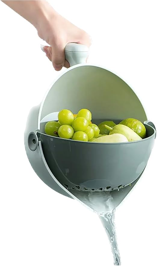 Multifunctional Colander 2-in-1 Plastic Kitchen Strainer Bowl Drain ...
