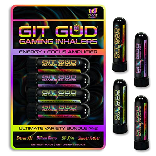 GIT GUD Nasal Stick Variety 4-Pack | Energy, and Focus Amplifier ...