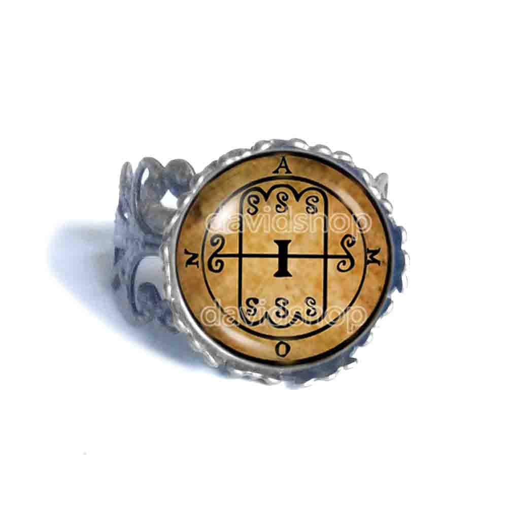 Seal Sigil Of Amon Ring Fashion Jewelry Lesser Key Solomon | Desertcart ...