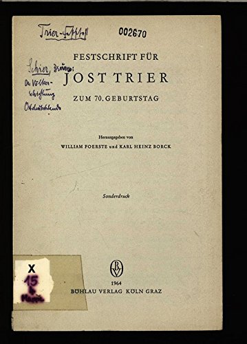 Amazon.com: Festschrift für Jost Trier zum 70. Geburtstag: William ...