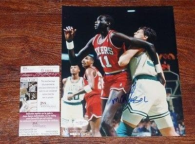 Manute Bol Signed Photo - Deceased PHILADELPHIA SIXERS 8x10 + JSA COA ...