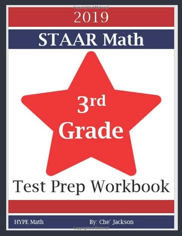 2019 STAAR Math Test Prep Workbook for 3rd Graders: Jackson, Che ...